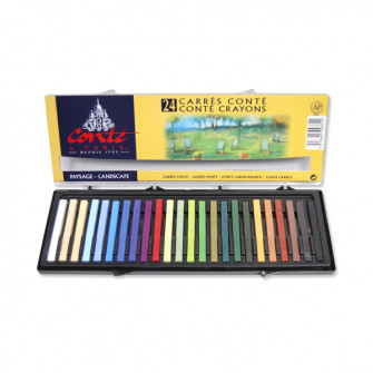 Conte Carre Crayon Set of 24 - Crayons - Pastels