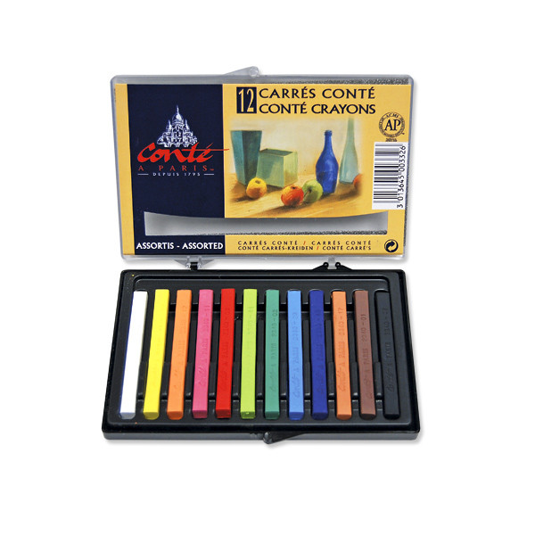 Conte Carre Crayon Set of 12 - Crayons - Pastels