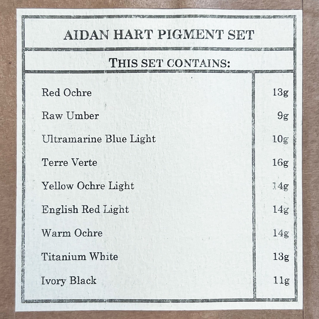 Cornelissen Iconographer's Pigment Set, with Aidan Hart