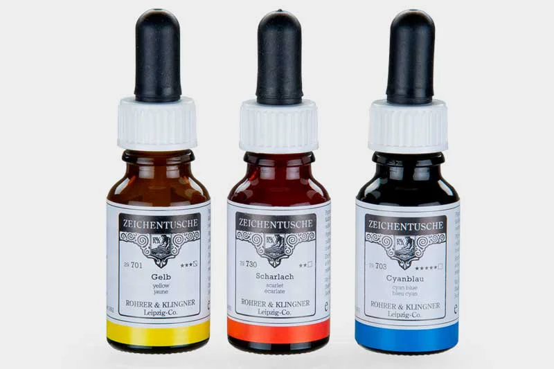 Rohrer & Klingner Drawing & Calligraphy Ink 12ml - Drawing Inks ...