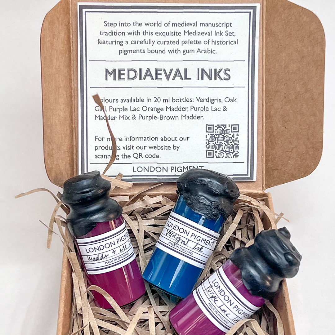 London Pigment, Mediaeval Inks Set, 1 - Drawing & Calligraphy