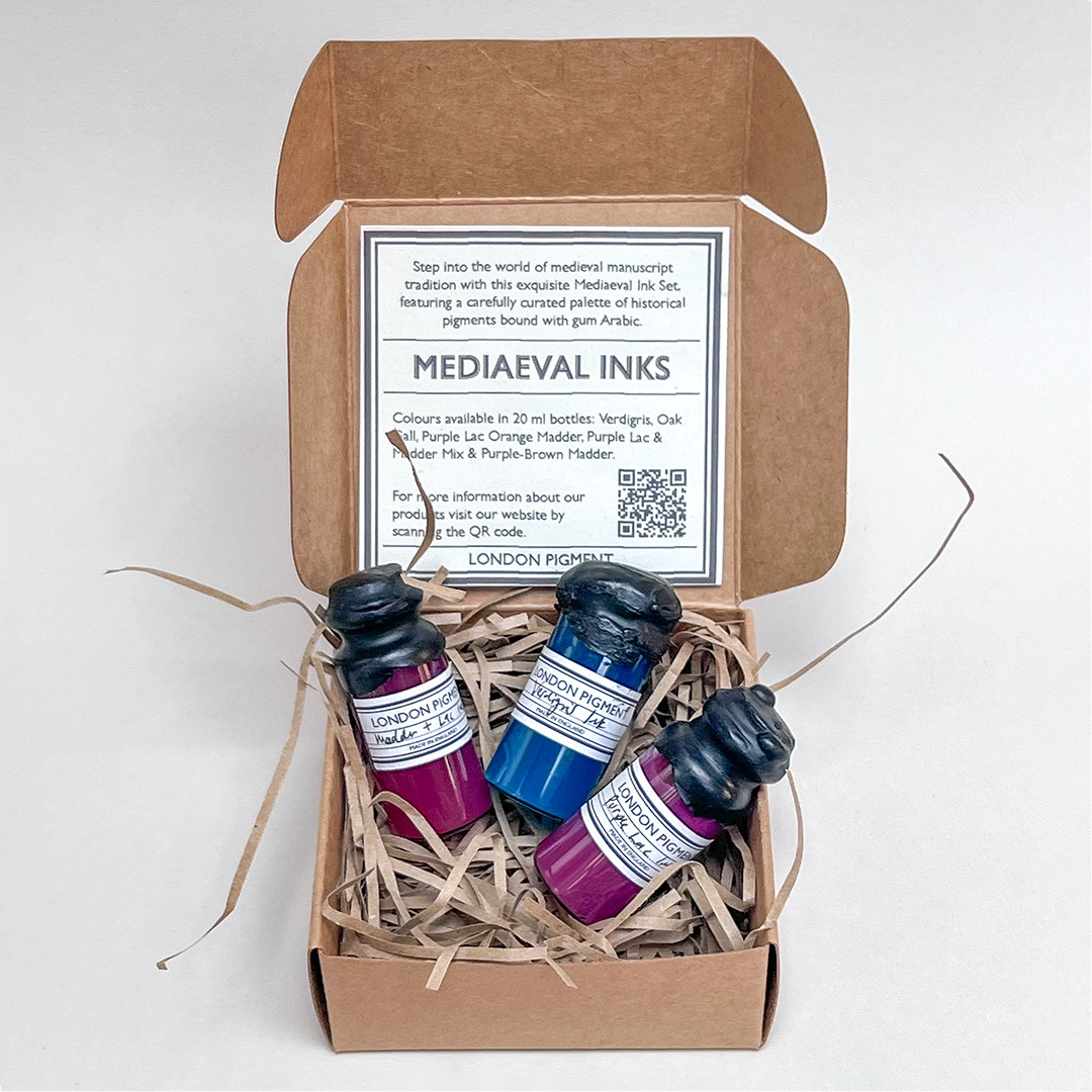 London Pigment, Mediaeval Inks Set, 1 - London Pigment - Pigments Gums ...