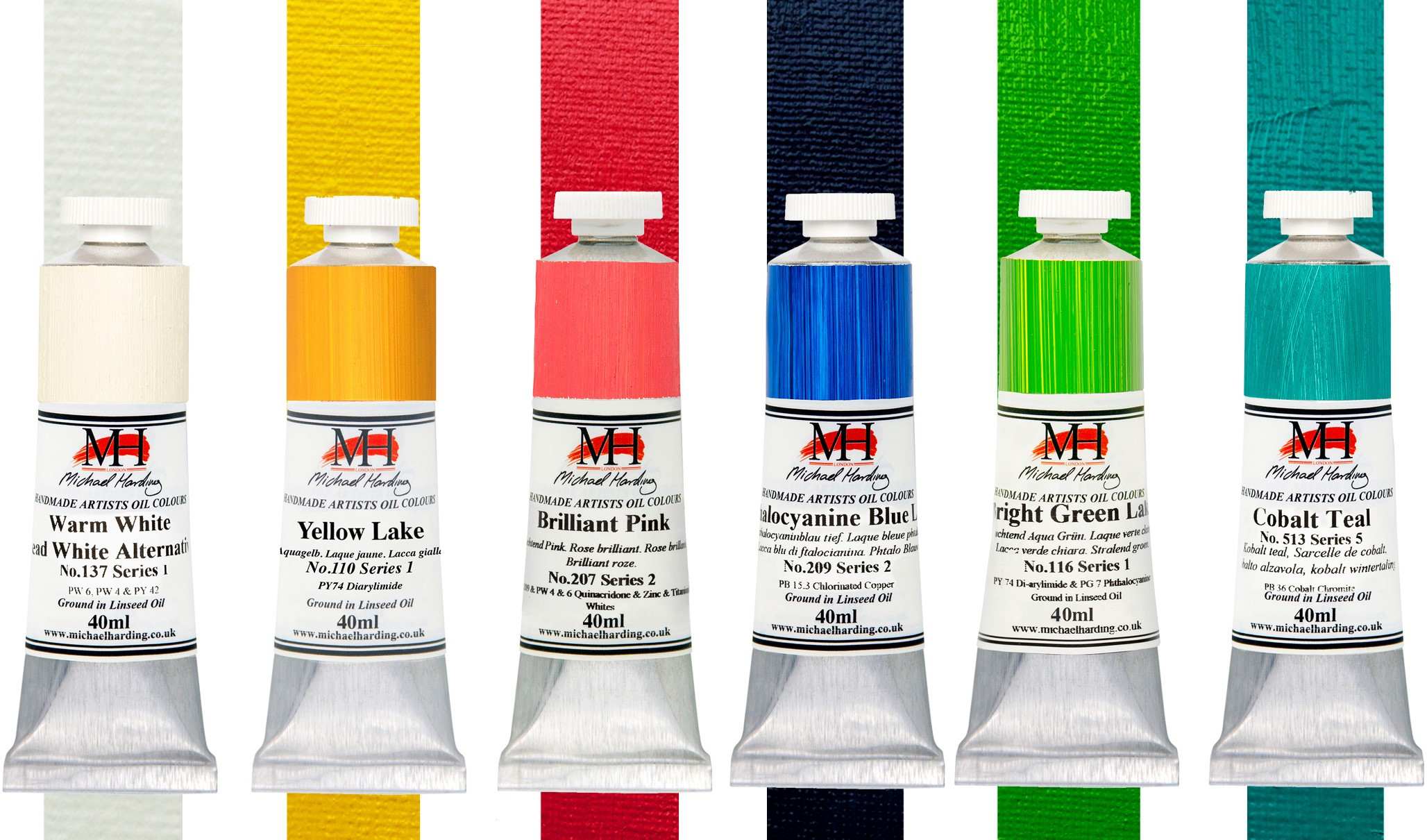 Michael Harding Artists Oils Bermuda / Tropical Set of 6 40ml