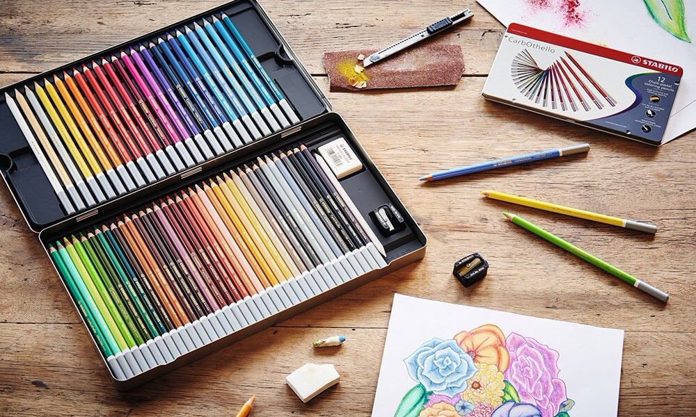 STABILO CarbOthello Pastel Pencil Sets Coloured Pencils Drawing Calligraphy