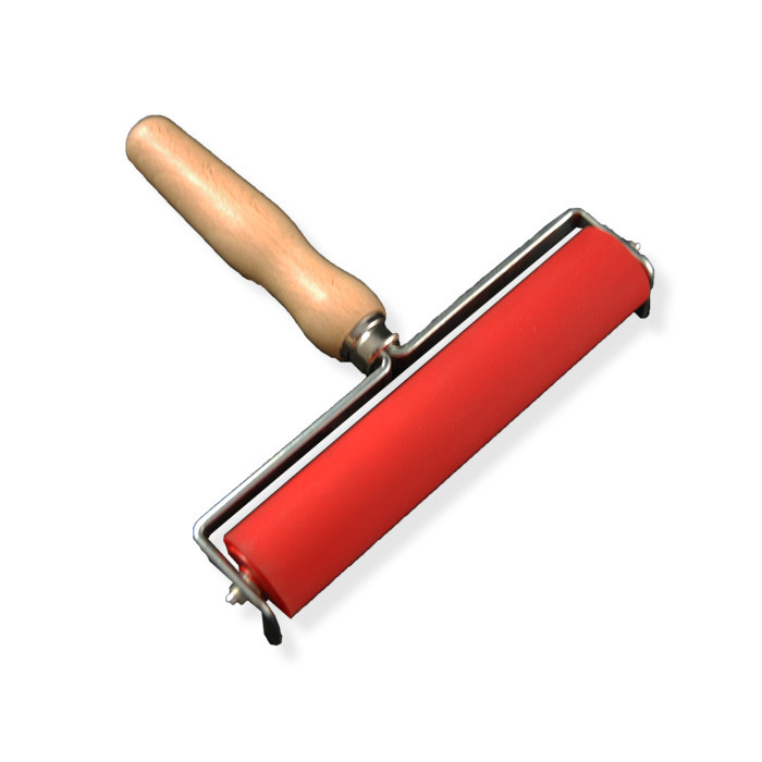 Red Rubber Rollers Diameter 30mm - Rollers - Printmaking