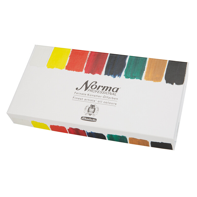 Schmincke Norma Set, 8 x 20 ml Tubes, Cardboard Box