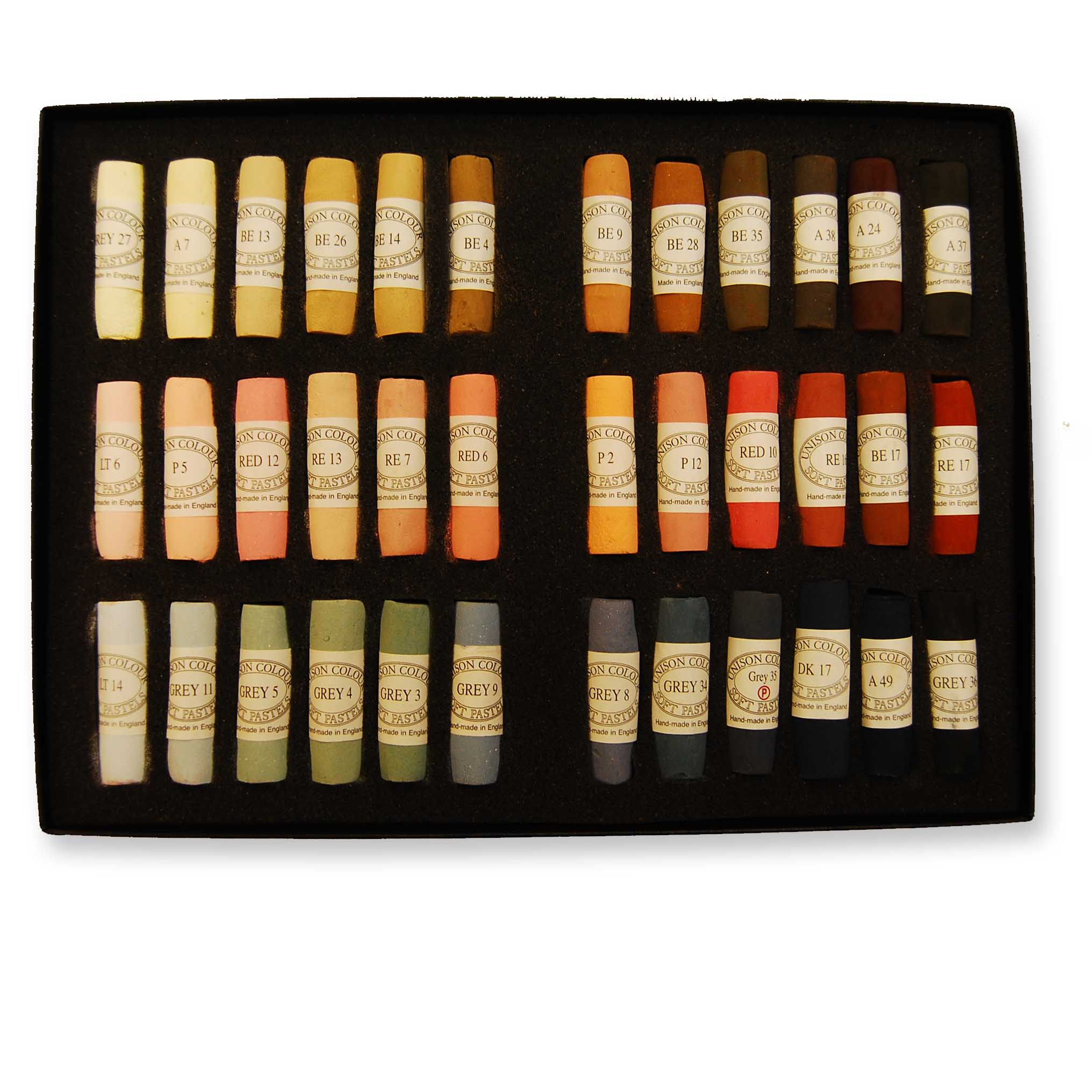 Unison Portrait Pastels Set of 36, Standard - Soft Pastel Sets - Pastels