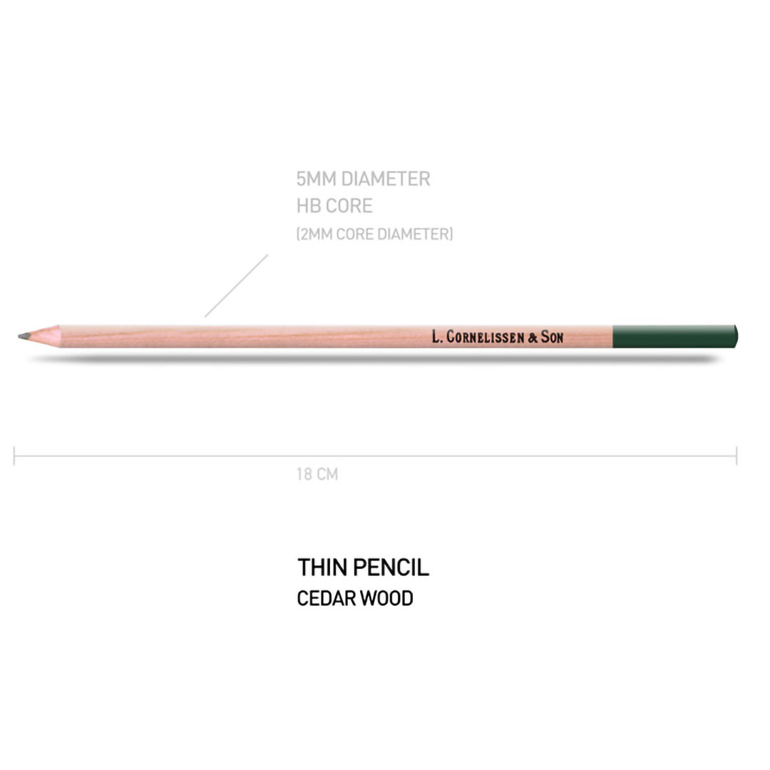 Cornelissen Slim HB Pencil - Drawing Pencils - Drawing & Calligraphy