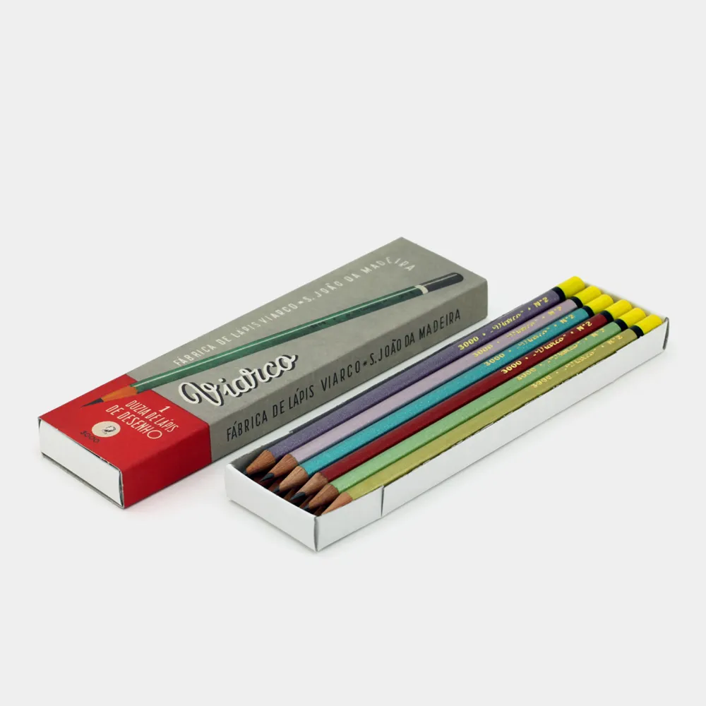 Viarco Vintage Grey Pencil Box - Drawing Pencils - Drawing & Calligraphy