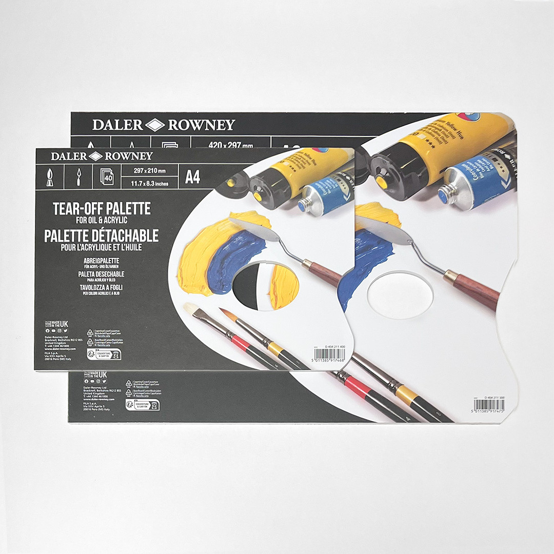 Daler Rowney Tear-Off Palette, Oil and Acrylic - Oils & Acrylics
