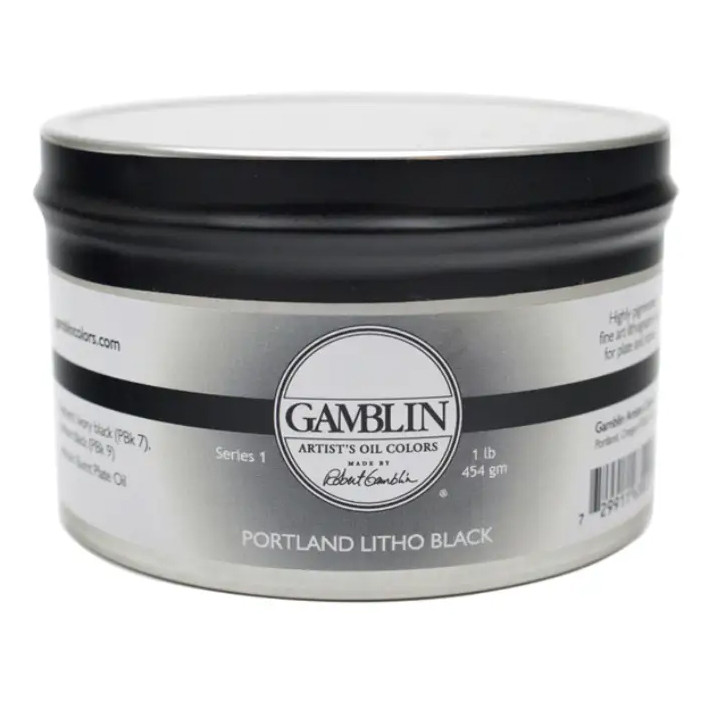 Gamblin Portland Black Litho Ink 1lb