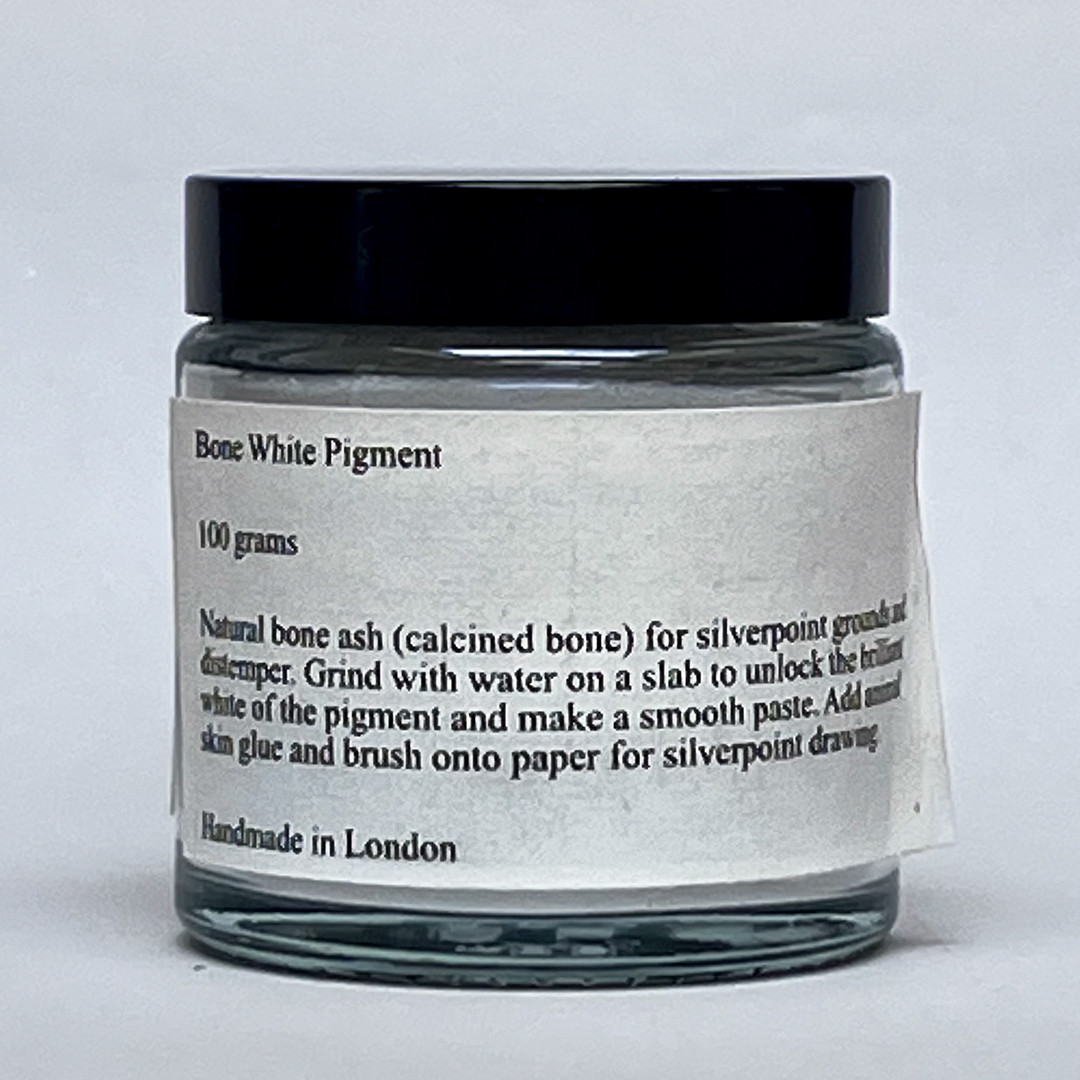 Renaissance Workshop Materials, Bone White Pigment 100 grams
