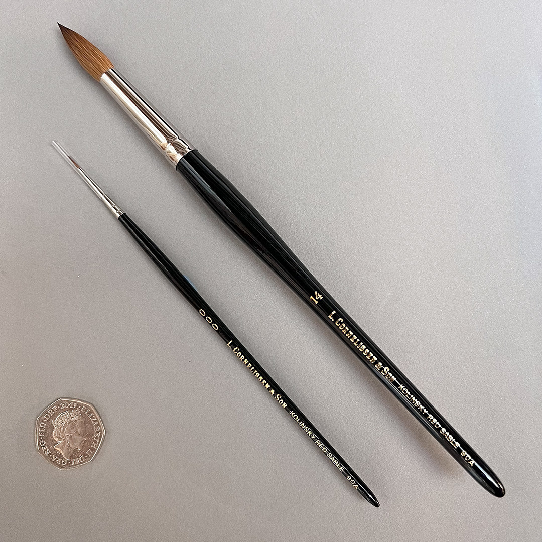 Cornelissen Series 80A Kolinsky Sable - Sable Watercolour Brushes - Brushes